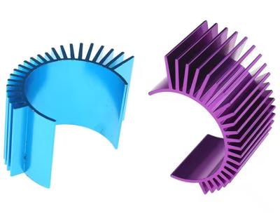 China Custom Anodized Aluminum Alloy Motor Heat Sink 6063-T5 for Car Accessories for sale