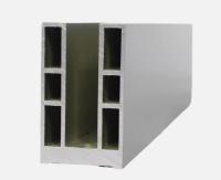 China Aluminum U Channel Base for Glass Balcony Handrail 6063-T5 Anodized 0.01mm Tolerance for sale