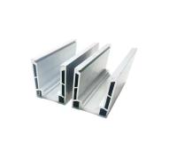 China Aluminum U Channel Base for Glass Balcony Handrail 6063-T5 Anodized 0.01mm Tolerance for sale