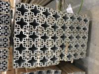 China Silver Black Anodized 6063 T5 Aluminum T Slot Profile 20x20 Frame Extrusion for sale
