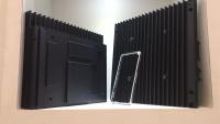 China Matt Black Anodized Aluminum Heat Sink Industrial Profile 6005-T5 Extrusion for sale