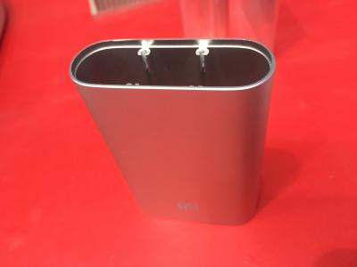 China Extruded Oval Aluminum Profile Tubing with Brushed Sandblasting Anodizing for Electronics - Custom Sizes & OEM Services for sale