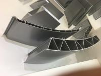 China Polished Rail Transit Aluminum Industrial Profile 6N01-T5 Custom Length 1855mm for sale