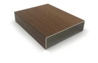China Custom Wood Grain Aluminum Alloy Extruded Rectangular Tubular 6063 T5 for Ceiling for sale