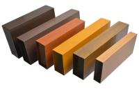 China Custom Wood Grain Aluminum Alloy Extruded Rectangular Tubular 6063 T5 for Ceiling for sale