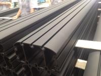 China Sand Blasted Black Powder Coating Aluminum Industrial Profile 6063 T5 for Auto for sale