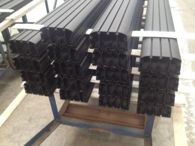 China Sand Blasted Black Powder Coating Aluminum Industrial Profile 6063 T5 for Auto for sale