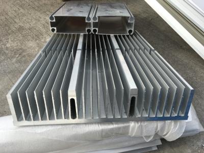 China 6063T5 Aluminum Heat Sink Profile 300mm Width Extruded Heatsink for LED Lighting for sale