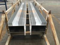 China 6063T5 Aluminum Heat Sink Profile 300mm Width Extruded Heatsink for LED Lighting for sale