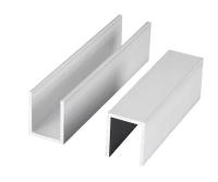 China Custom Aluminum U Channel Profile 6000 Series for Glass Railing Max 6000mm Length for sale