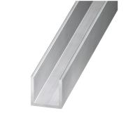 China Custom Aluminum U Channel Profile 6000 Series for Glass Railing Max 6000mm Length for sale