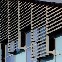 China Custom Aluminum Sunshade Louver Profile 6000 Series T3-T8 Extruded Length 6M for sale