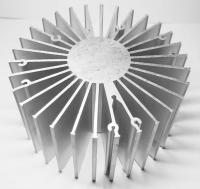 China Aluminum Sunflower Heat Sink Profile 6000 Series T5 T6 Custom Length 0.8mm Thickness for sale