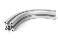 China 6000 Series 6063 T5 T6 Bent Bended Aluminum T Slot Profile for Custom Extrusion for sale