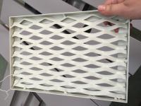China RAL 9016 White PVDF Coated Punching Wave Aluminum Panel Tolerance +/- 0.01mm for sale