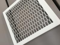 China RAL 9016 White PVDF Coated Punching Wave Aluminum Panel Tolerance +/- 0.01mm for sale