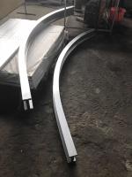 China Custom Small Radius Aluminum Bending Profiles Silver Anodized 0.01mm Tolerance for sale
