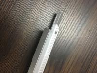 China 6061 T6 Aluminum Extrusion Profile CNC Milling Matt Silver Anodized for Cabinet Handle for sale