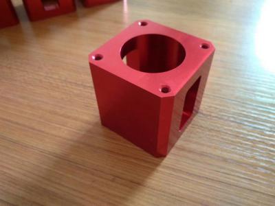 China CNC Machined Red Anodized Aluminum Industrial Parts 6000 Series T5 T6 1-6m for sale
