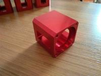 China CNC Machined Red Anodized Aluminum Industrial Parts 6000 Series T5 T6 1-6m for sale