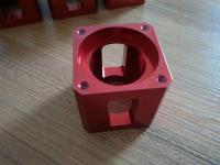China CNC Machined Red Anodized Aluminum Industrial Parts 6000 Series T5 T6 1-6m for sale