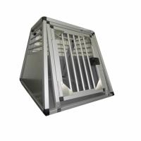 China Aluminum Dog Cage for Car 89x69x50cm Pet Grooming Carrier Case for sale