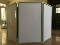 China White Powder Coated Aluminum Folding Screen 100x220cm Isolation Barrier CNC Parts for sale