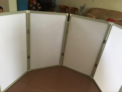China Modern White Powder Coating Cnc Machining Parts Folding Screen For Isolation Barrier for sale