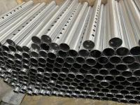 China Laser Marking Brushed Stainless Steel Support Round Tube 304 0.3mm Wall for Foldable Bed for sale