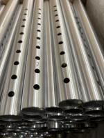 China Laser Marking Brushed Stainless Steel Support Round Tube 304 0.3mm Wall for Foldable Bed for sale