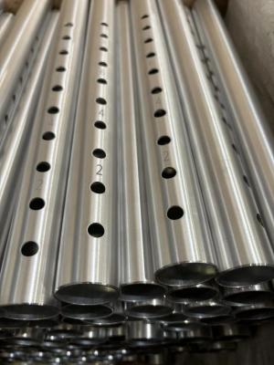 China Laser Marking Brushed Stainless Steel Support Round Tube 304 0.3mm Wall for Foldable Bed for sale