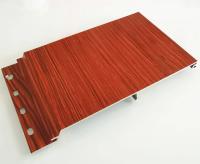 China Wood Grain Aluminum Siding Panel Fire Resistant Class A Exterior Wall Cladding 0.5mm for sale