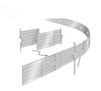 China Aluminum Garden Edging Flexible Border 6063 T5 2mm Thick for Landscaping Metal Lawn Edge for sale