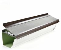 China Aluminum Gutter Guards Leaf Filter Aluminum Mesh Fabric Grid Seamless Gutters Rain Gutter Guard for sale