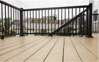 China Aluminum Balcony Railing 6063 T5 T6 Custom Size Decorative Handrail for Stairs for sale