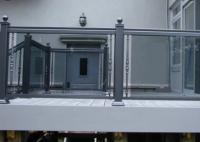 China Aluminum U Channel Glass Railing Handrail 6063 T5 Frameless Balustrade for Deck Outdoor for sale