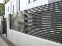 China Aluminum Privacy Slat Fence Panels 6063 T5 Powder Coated Corrosion Resistant for Garden Pool for sale