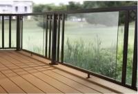 China Aluminum Glass Railing System U Channel Post Frameless Balustrade 42mm Standoff Outdoor for sale