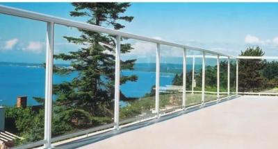 China Frameless Glass Pool Fence Spigot Stainless Steel Balcony Railing 12mm for sale