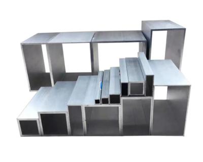 China Mill Finished Aluminum Square Pipe 6061 6063 6005 6082 7075 Extruded Tubing 6m for sale