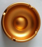 China Custom Golden Anodized CNC Machining Parts Aluminum Ashtray Commodity for sale
