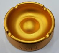 China Custom Golden Anodized CNC Machining Aluminum Ashtray 3300T Extrusion for sale