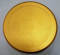 China Custom Golden Anodized CNC Machining Aluminum Ashtray 3300T Extrusion for sale