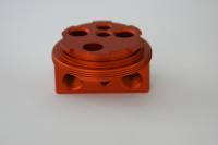 China Red Anodized 6005 T5 Aluminum CNC Machining Parts for Automotive Applications for sale