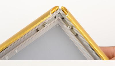 China Silver Sandblasted Anodized LED Aluminum Photo Frame A1 A2 A3 A4 ISO9001 for sale