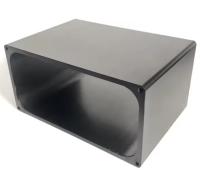 China Black Anodized LED Light Waterproof Housing Aluminum Heat Sink Tube 6000 Series CNC for sale