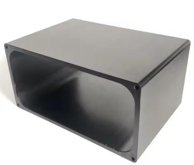 China Black Anodized LED Light Waterproof Housing Aluminum Heat Sink Tube 6000 Series CNC for sale