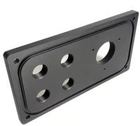 China Aluminum Sealing Plate Black Anodized Custom CNC Machined for sale