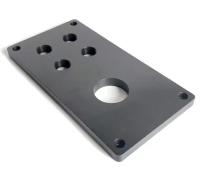 China Black Anodized Aluminum Sealing Plate Custom CNC Machined 6000 Series T3-T8 for sale