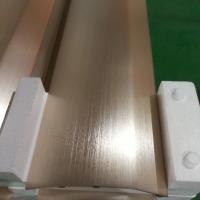 China Brushed Bright Anodized Champagne Aluminum CNC Machined Panel for Air Conditioner 6061 for sale